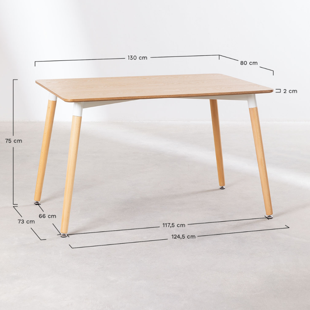 Mesa Eames Rectangular Madera - Dejaus